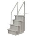 Aqua Select Cloud Gray Anti-Slip In-Pool Steps with Cloud Gray Steps ...