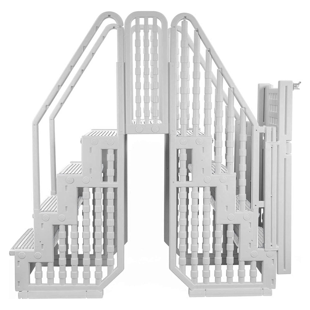 Aqua Select Everest Above Ground Bridge System for Swimming Pool, White ...
