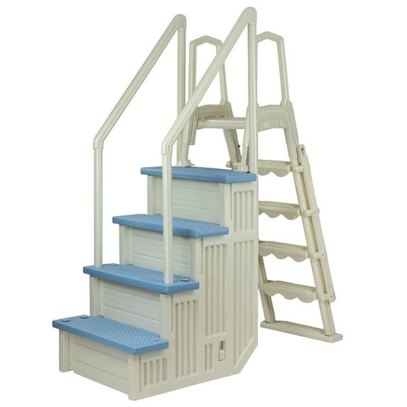 Aqua Select, Above Ground Pool Step and Ladder System, 60 inch, Blue ...