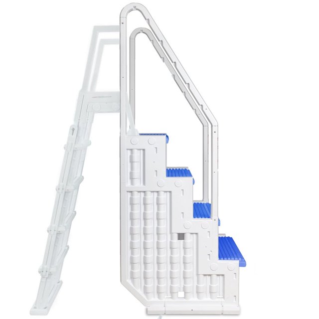 Aqua Select Everest Pool Step & Ladder System | Above Ground, Blue ...