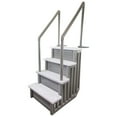 Aqua Select Grey Anti-Slip In-Pool Steps with White Steps for Above ...