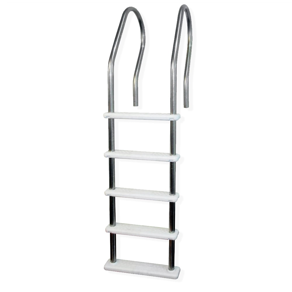 Aqua Select Hi-Rise Reverse Bend Stainless Steel in-Pool Ladder with ...