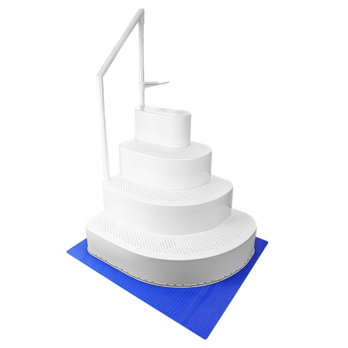 Blue Wave Wedding Cake Pool Step with Liner Pad Non Skid Up to 54 Deep White Walmart