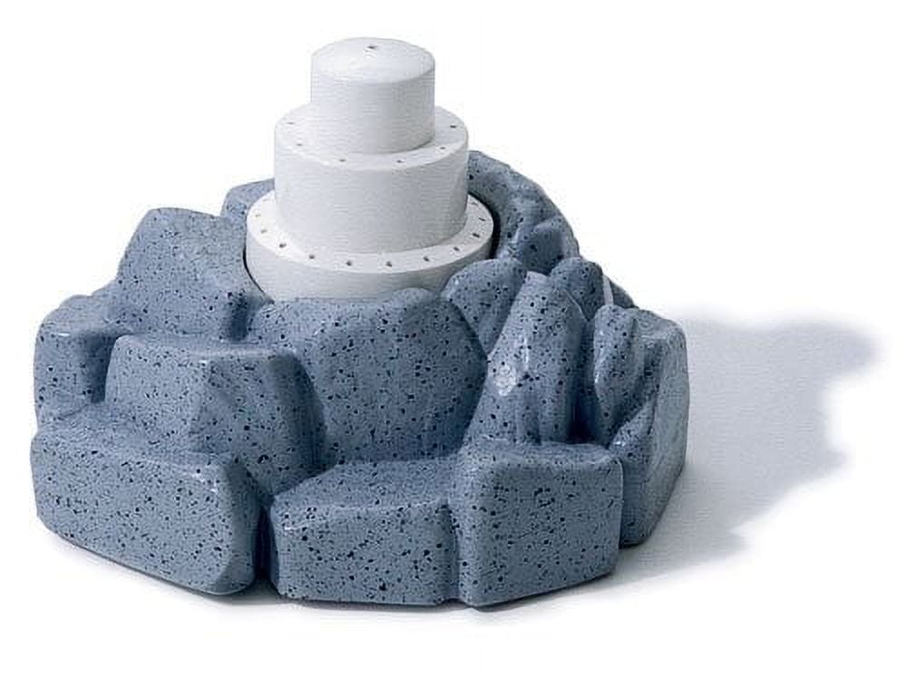 Aqua Select Triple Tier Floating Rock Fountain with Water Return Kit ...