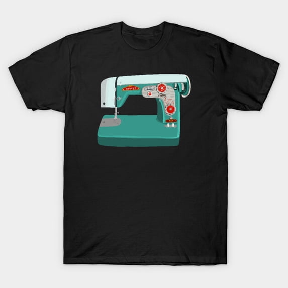 Aqua Sewing Machine Retro Teal Seamstress Tailoring Craft Concept ...