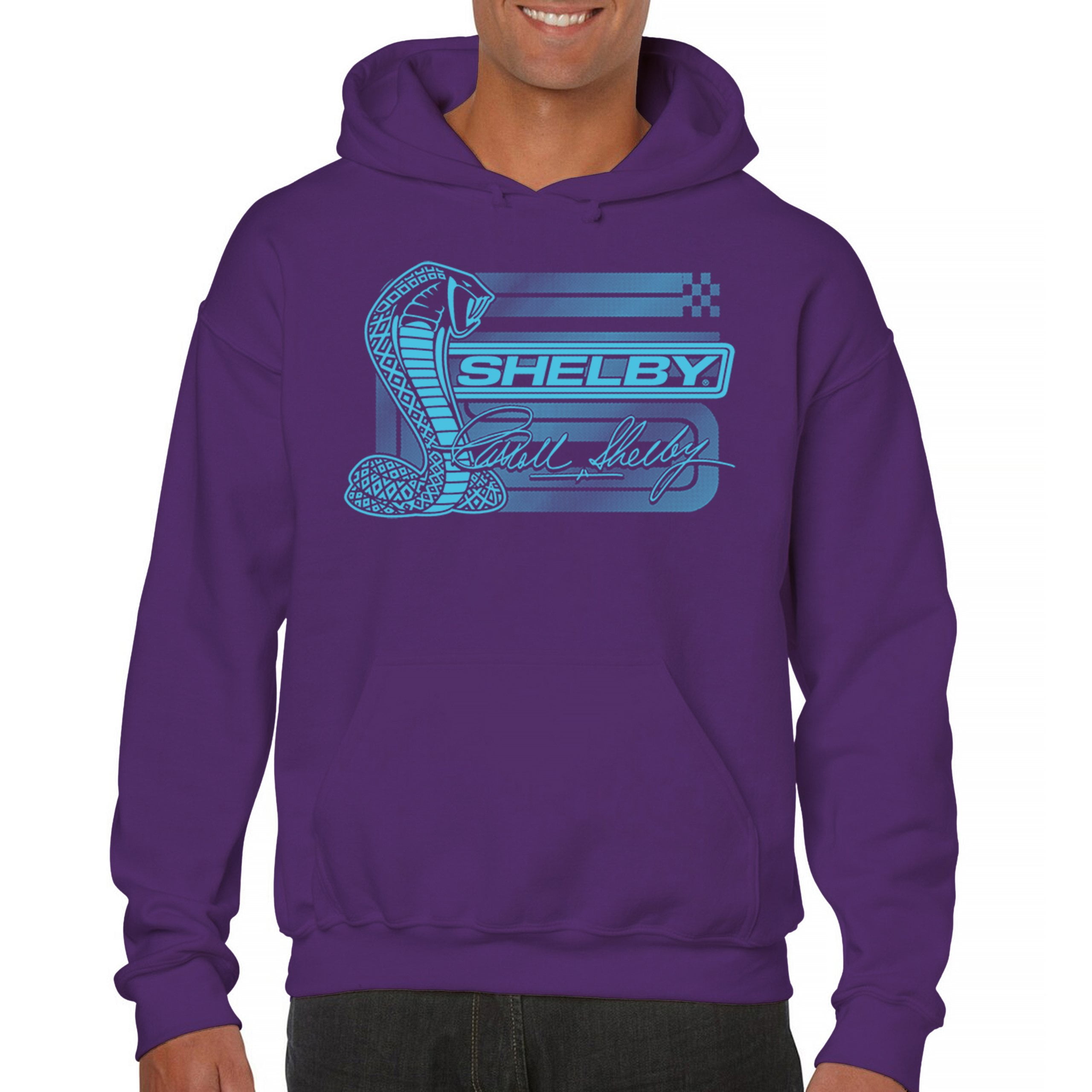 Aqua Shelby Cobra Logo Sweatshirt American Muscle Car Legendary Mustang ...