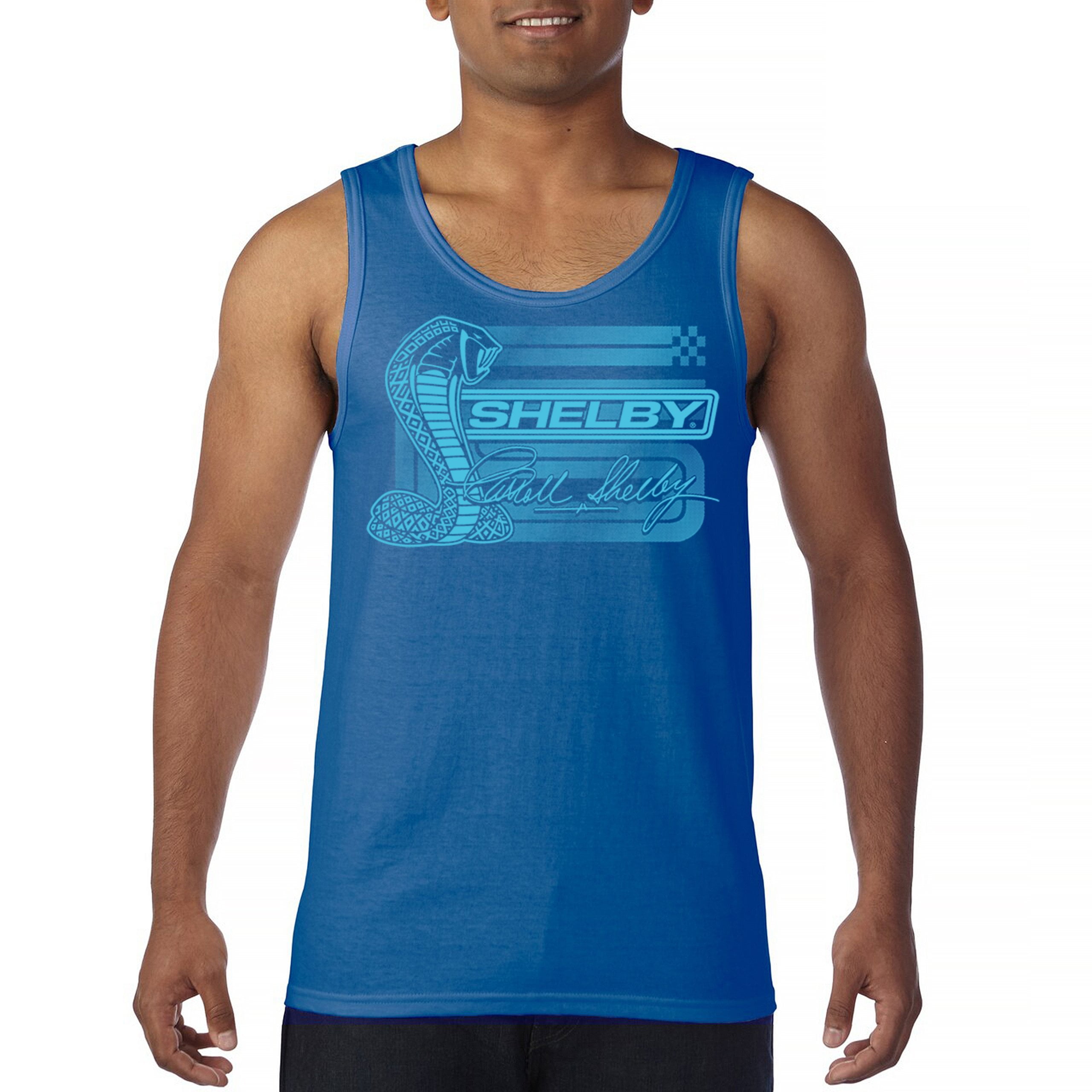 Aqua Shelby Cobra Logo Tank Top American Muscle Car Legendary Mustang ...