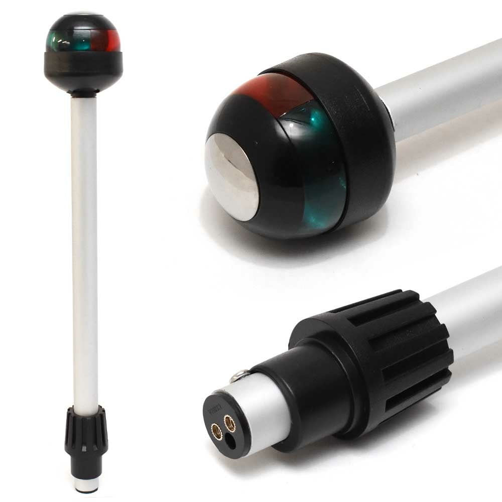 Aqua Signal Boat Bi-Color Pole Light 22185 | 12V 10W Red Green 2 Pin ...