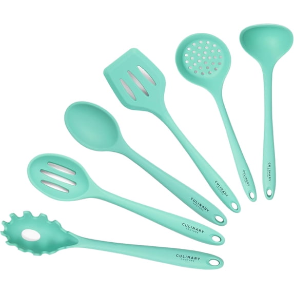 Aqua Sky Silicone Cooking Utensils Set - Sturdy Steel Inner Core ...