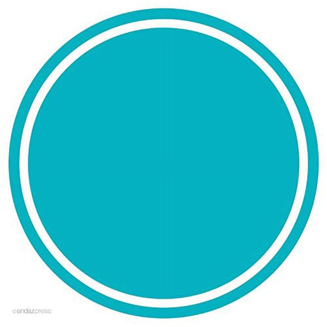 Aqua Solid Color Circle Gift Labels, 40-Pack - Walmart.com