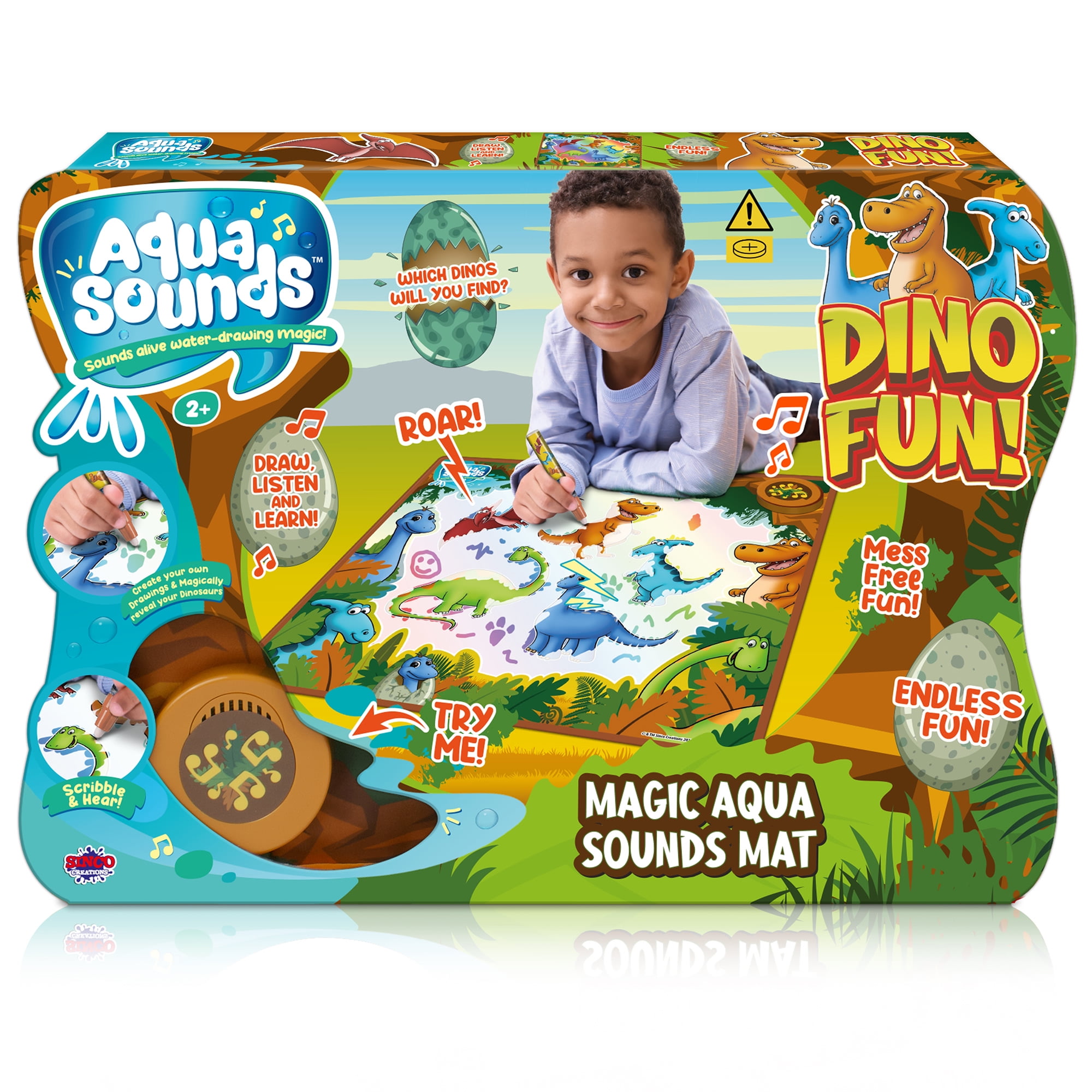 Aqua Sounds Magic Mat: Dinosaur Adventure - Water Drawing, Character ...