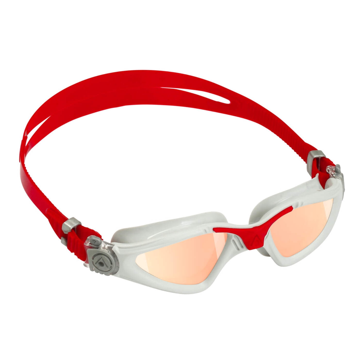 Aqua Sphere Kayenne Iridescent Mirrored Lens Swim Goggles, Red / Grey ...
