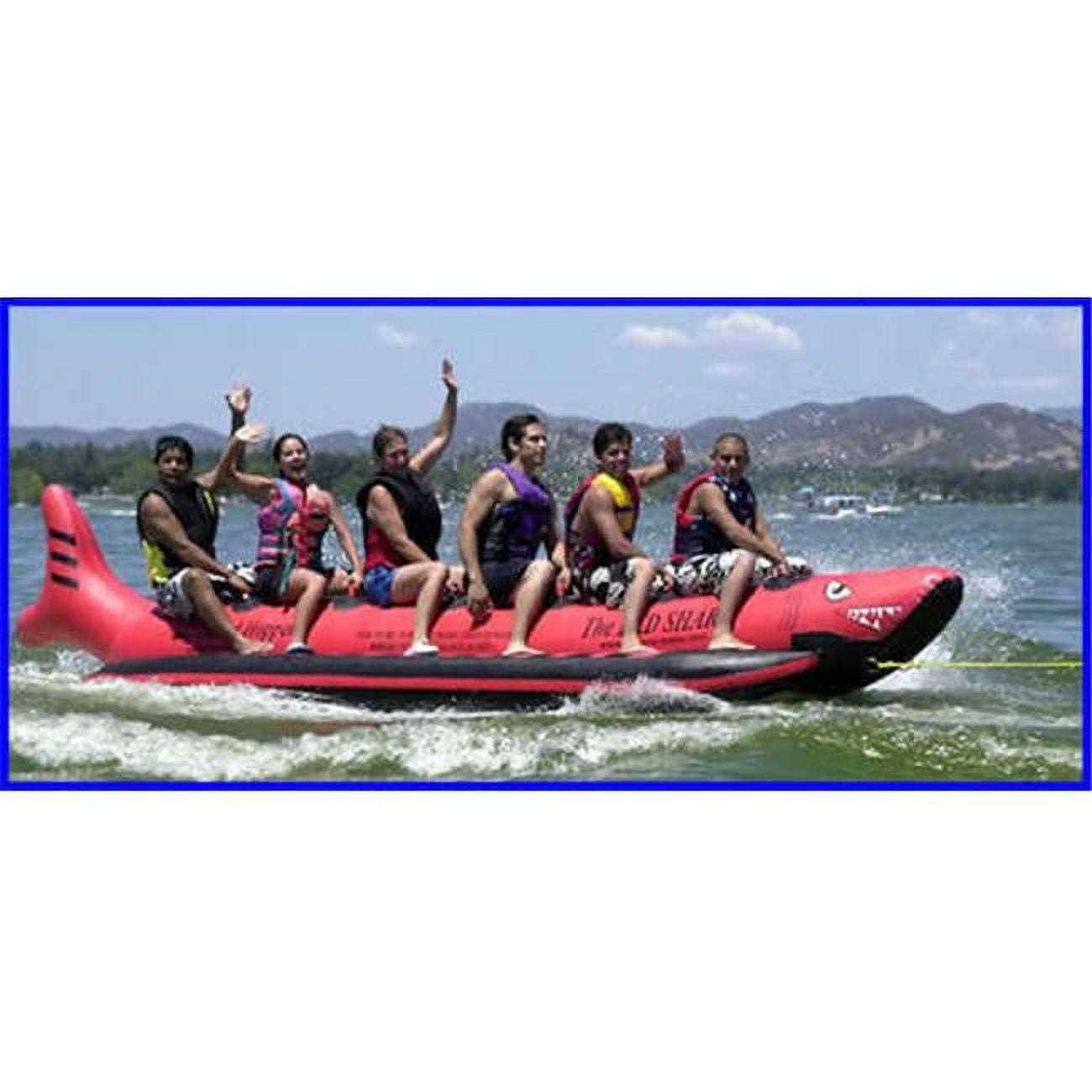 Aqua Sports RSPVC-6 6 Passenger Red Shark 18 feet In-line Seats ...