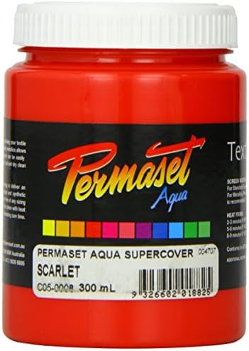 Aqua Standard 300ml Scarlet - Screen Printing Ink for Fabric - Ideal ...
