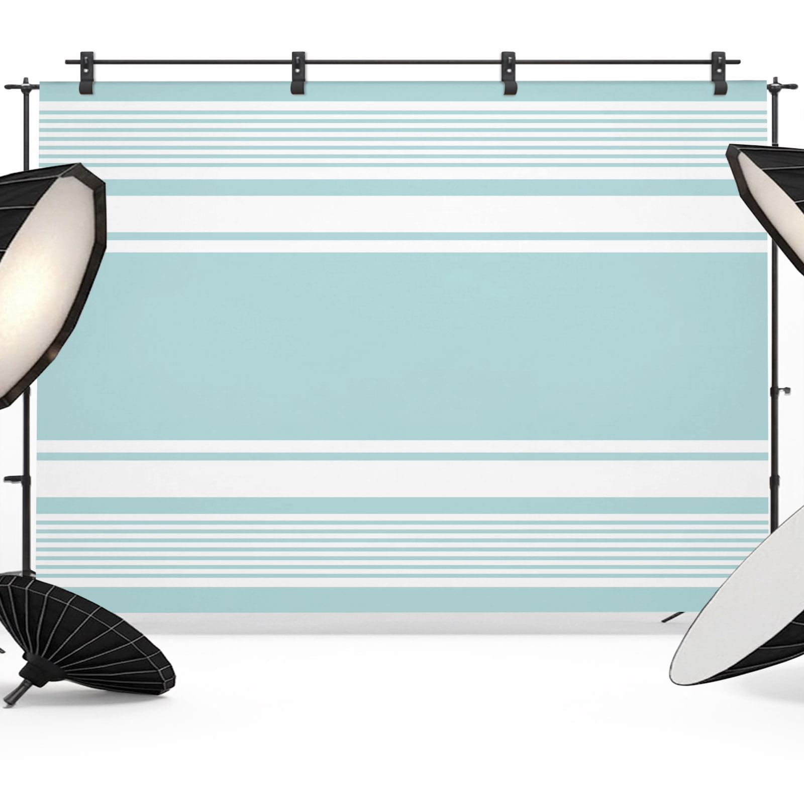Aqua Striped Backdrops for Photography, Modern Farmhouse Stripe ...