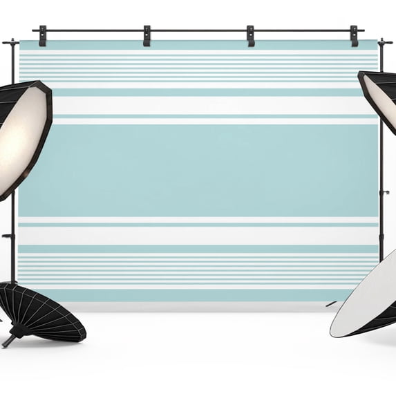Aqua Striped Backdrops for Photography, Modern Farmhouse Stripe ...