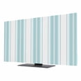 Aqua Striped TV Cover for 50 Inch Screen, Stretch Fabric Dustproof TV ...