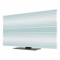 Aqua Striped TV Cover for 55 Inch Screen, Stretch Fabric Dustproof TV ...