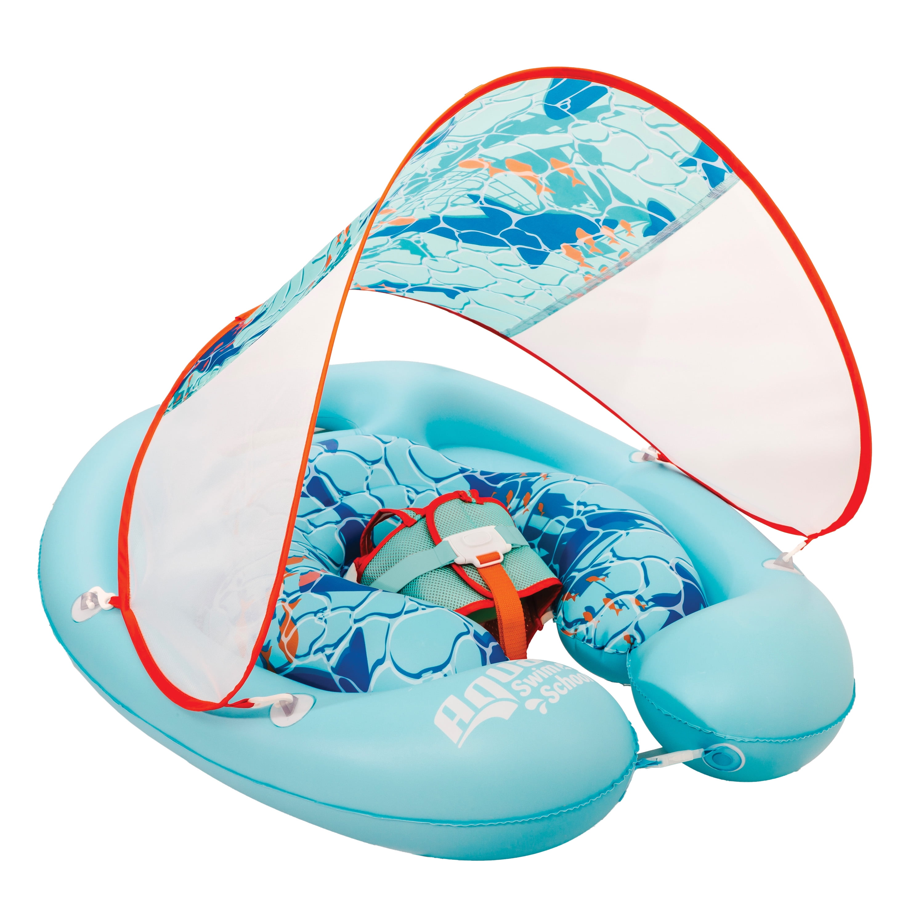 Aqua SwimSchool 2-in-1 Pool Cruiser Float for Boys, 3-18 Months, Blue Shark - Walmart.com
