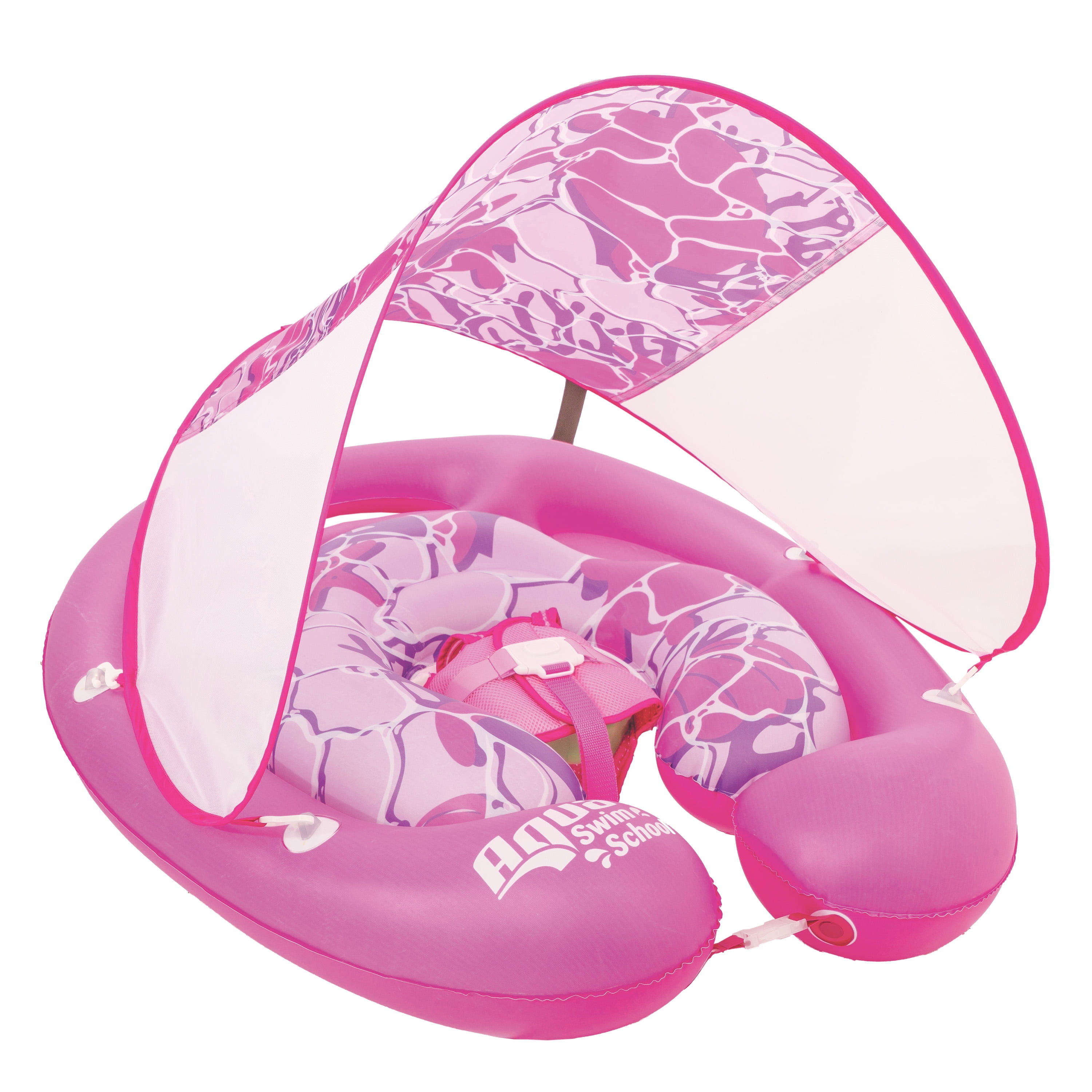 SwimSchool Aqua 2-in-1 Pool Cruiser Float for Girls 3-18 Months Pink ...