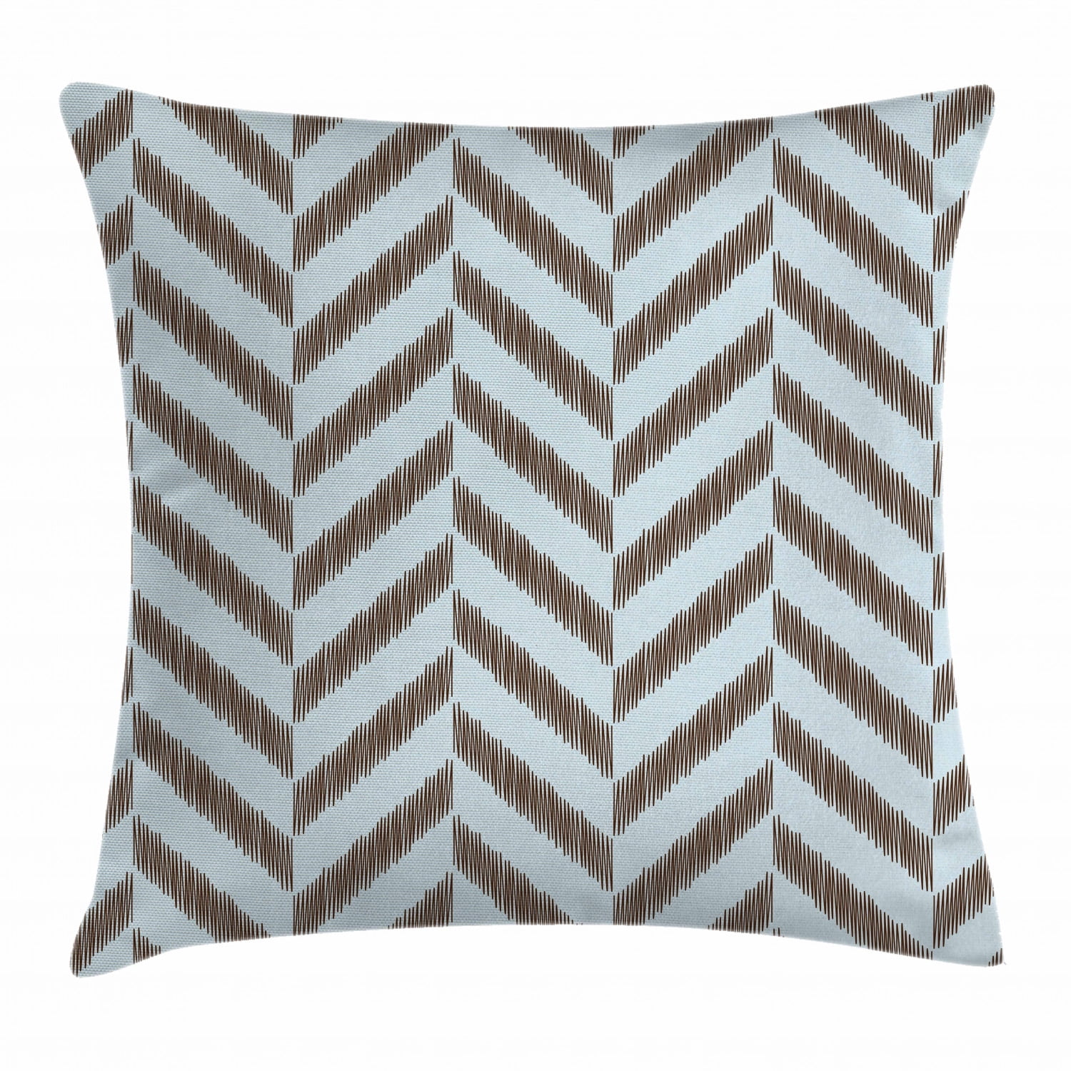 Aqua Throw Pillow Cushion Cover, Tribal Ethnic Chevron Zig Zag Triangle ...