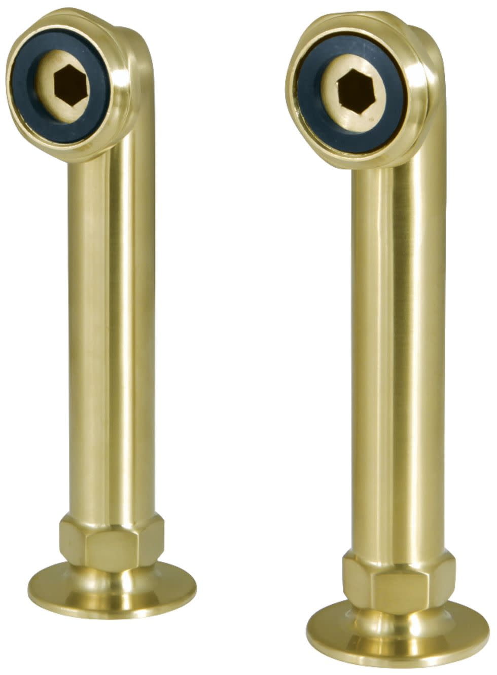 Aqua Vintage AE6RS7 6-Inch Deck Mount Riser for Leg Tub Filler, Brushed ...