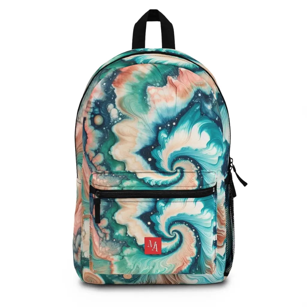 Aqua Whirls and Pastel Swirls - Backpack - Walmart.com