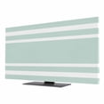 Aqua White TV Dust Cover 40 Inch, Stripe Computer Monitor Cover ...