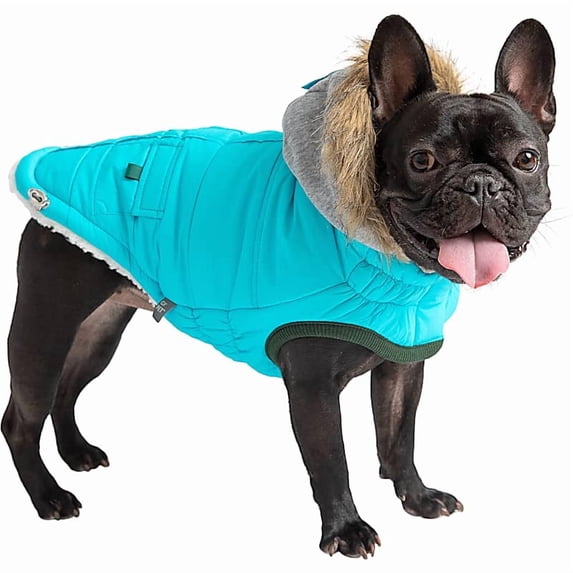 Aqua Winter Sailor Dog Parka Aqua, Small - Walmart.com
