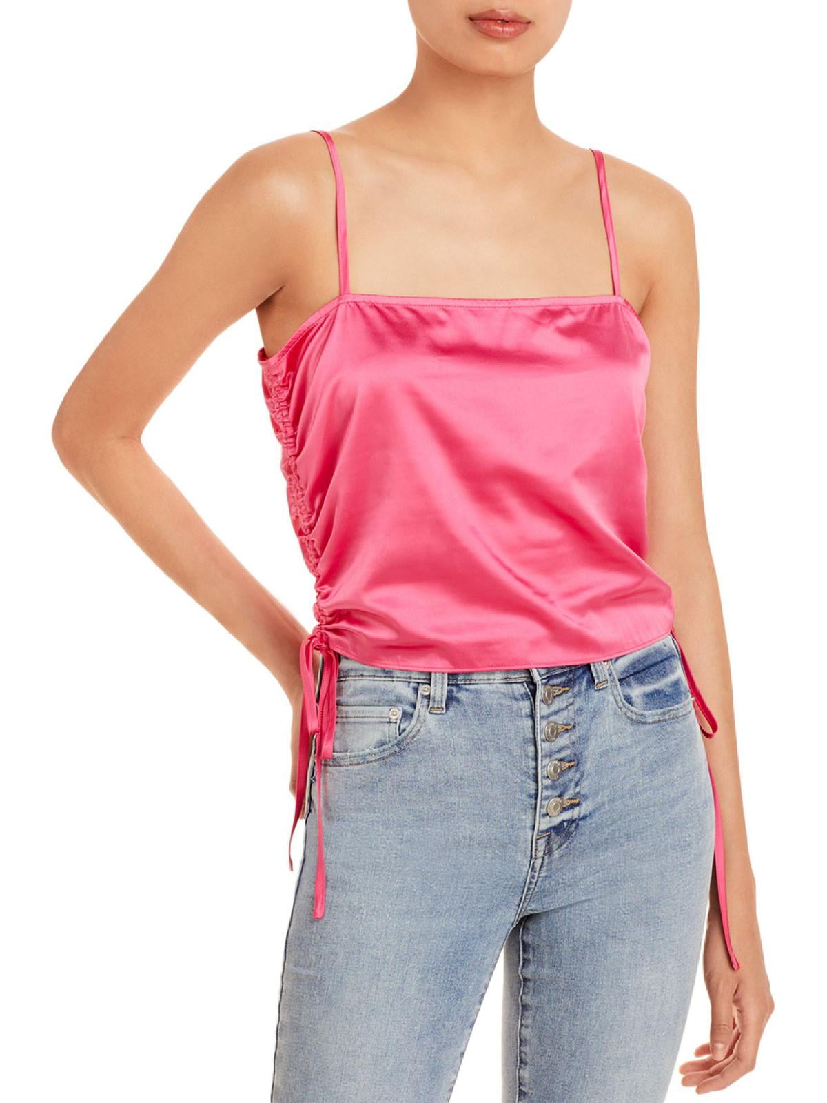 Aqua Womens Cinched Cropped Cami - Walmart.com