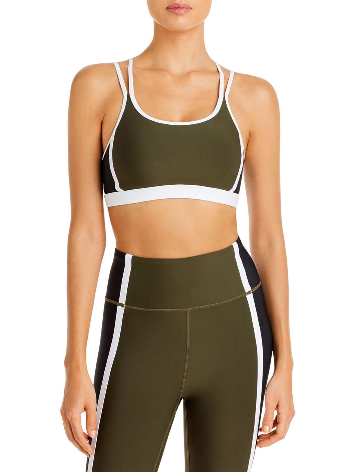 Aqua Womens Colorblock Fitness Sports Bra - Walmart.com