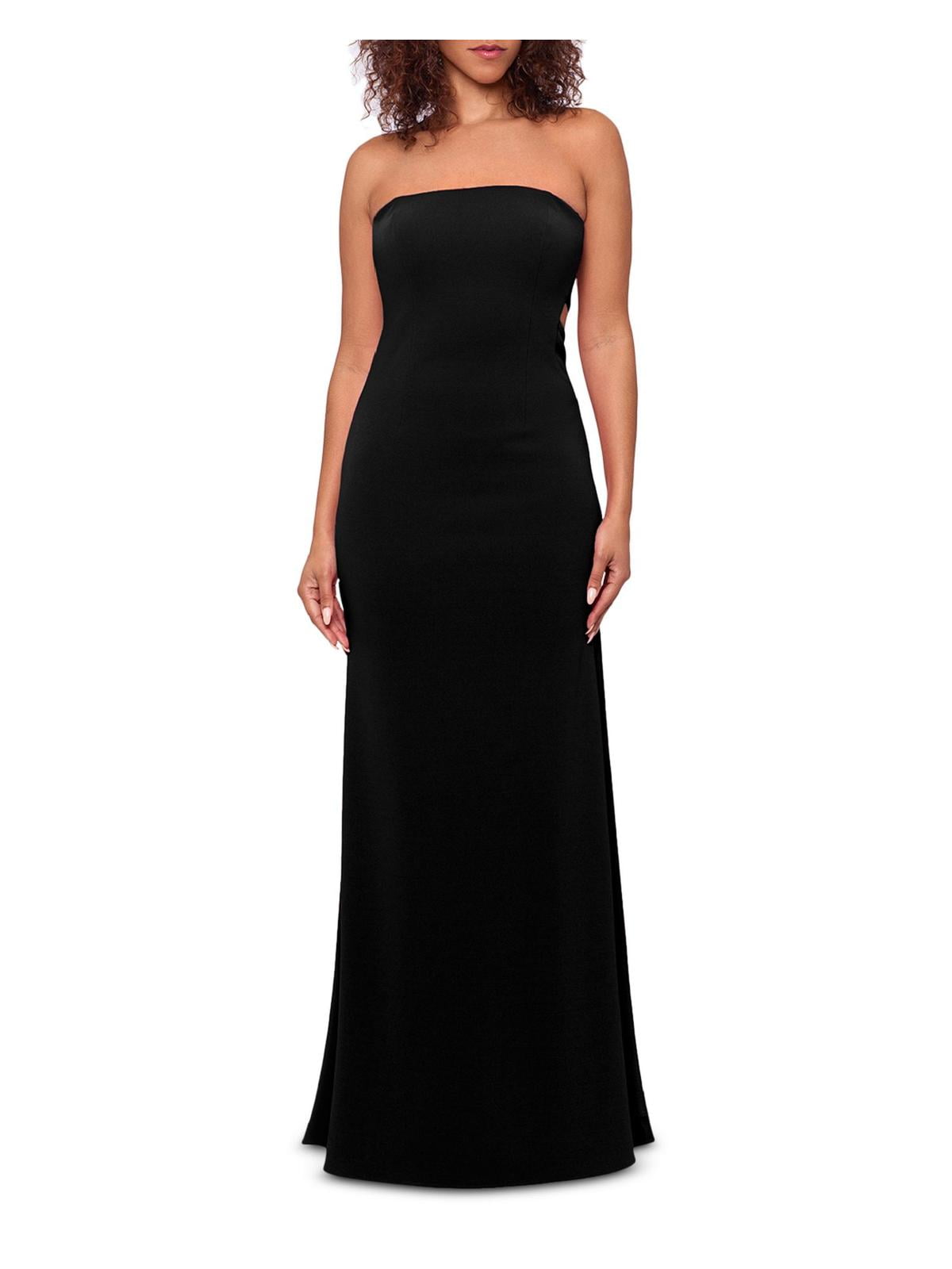 Aqua Womens Cut-Out Strapless Evening Dress - Walmart.com