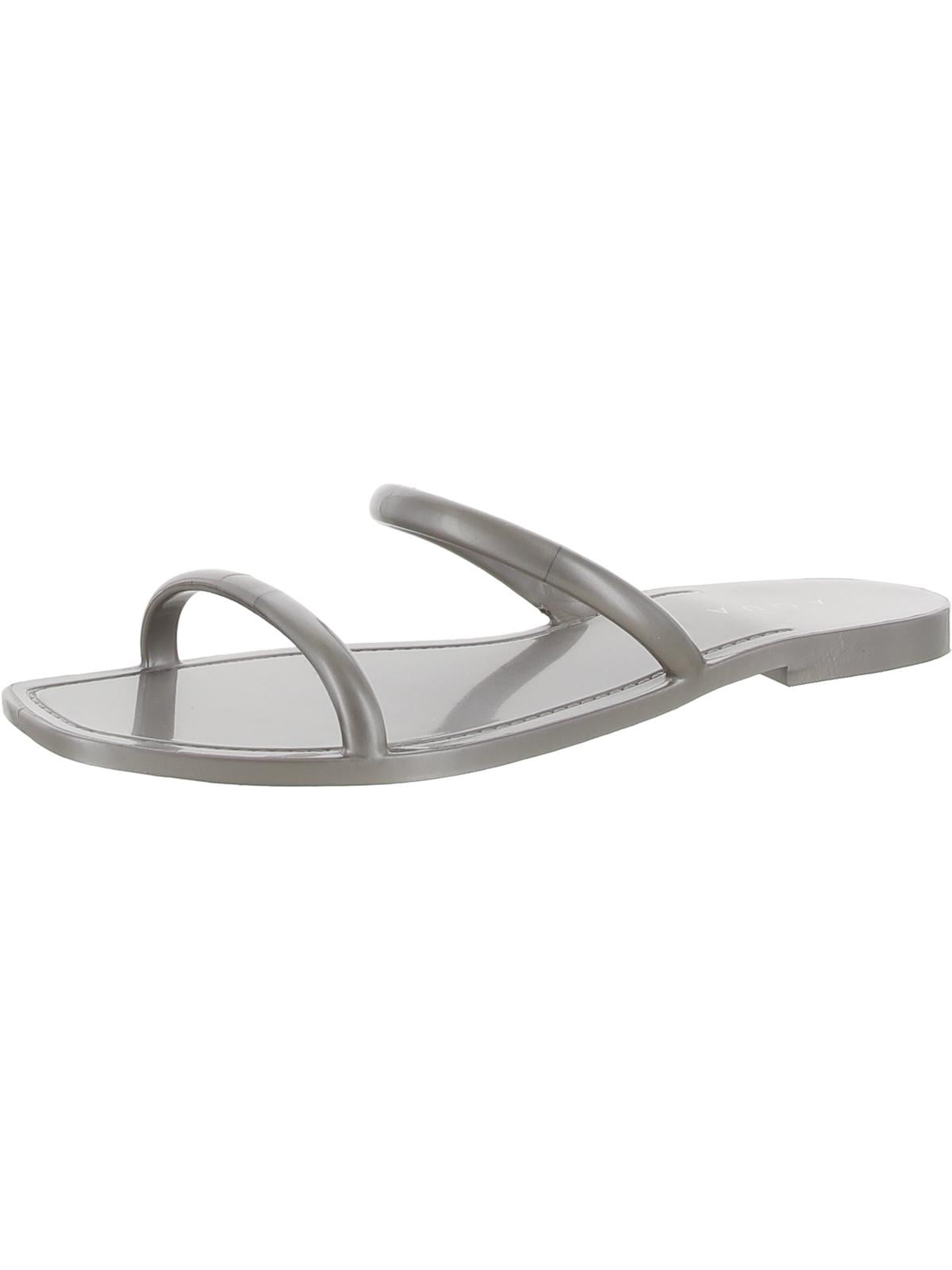 Aqua Womens Metallic Slip On Jelly Sandals - Walmart.com