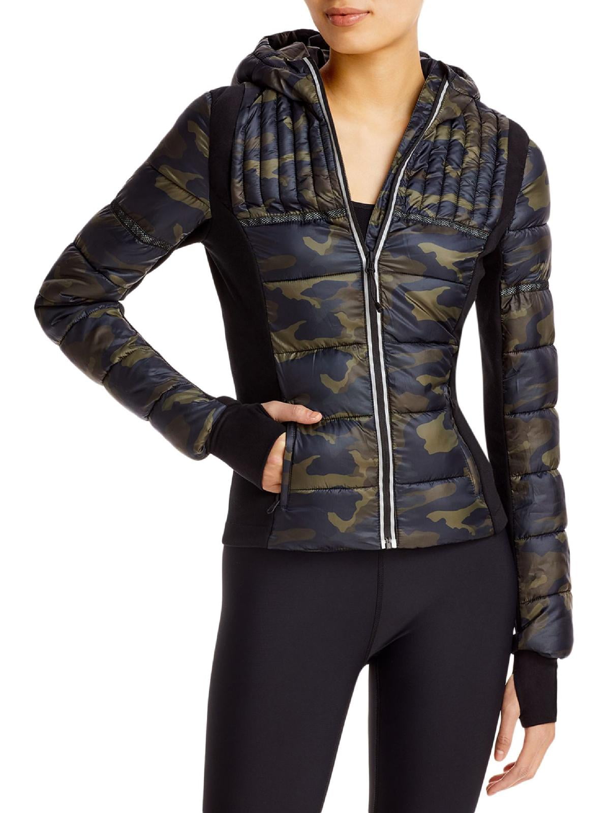Aqua Womens Reflective Quilted Puffer Jacket - Walmart.com