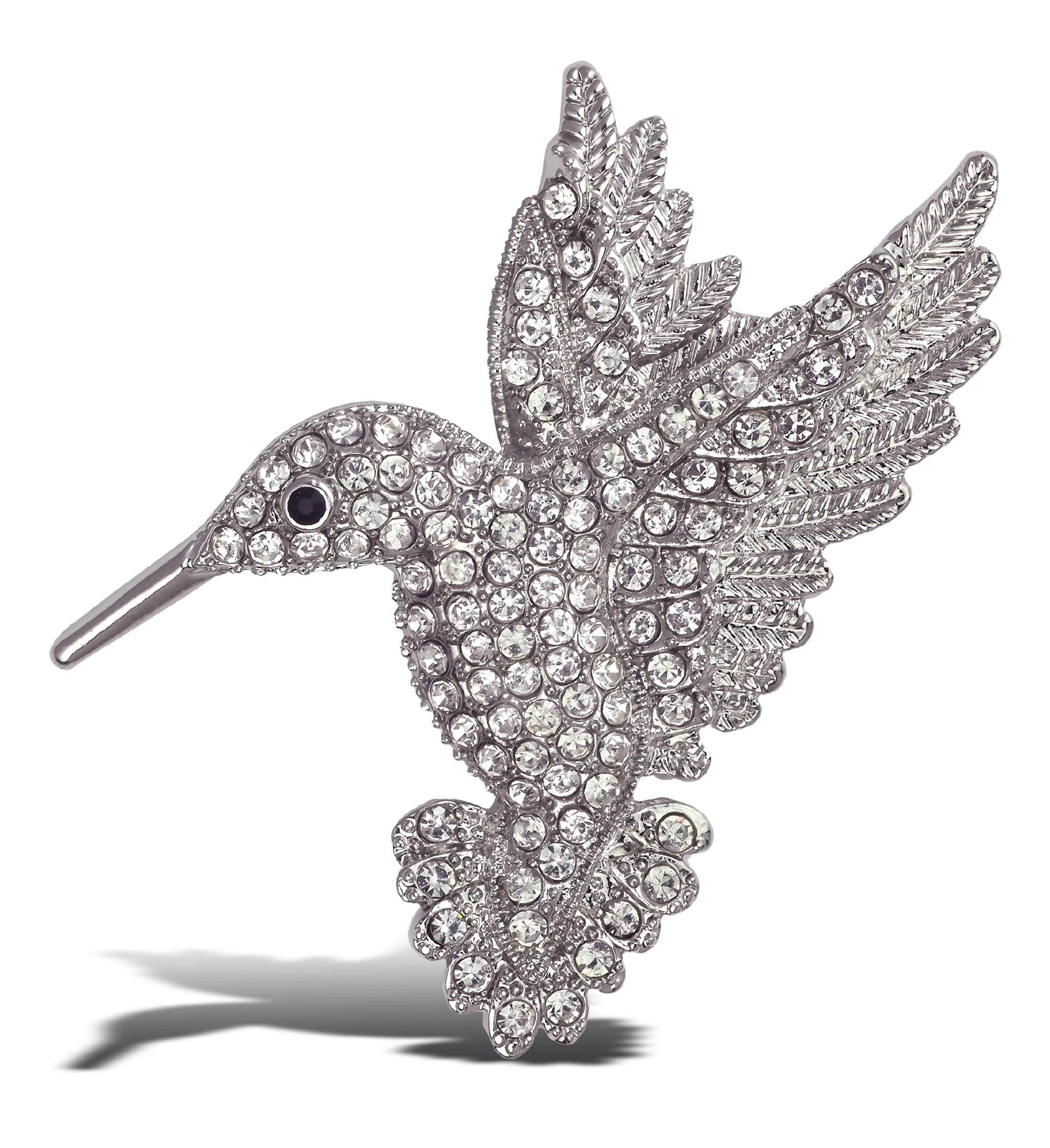 Aqua79 Hummingbird Sparkling Refrigerator Magnet - Silver Sparkling ...