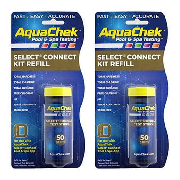 AquaChek Red Total Bromine 4-IN-1 Swimming Pool and Spa Test Strips (50 ...