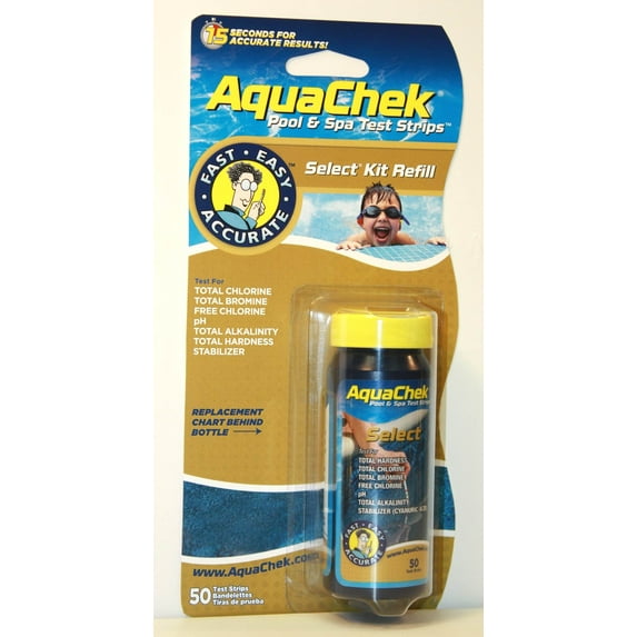AquaChek 541640 Select Refill Swimming Pool and Spa 50 Chemical Test ...