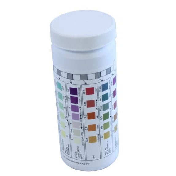 AquaChek 7-Way Pool & Spa Water Test Strips, 100 Count, PH Kit & Care ...