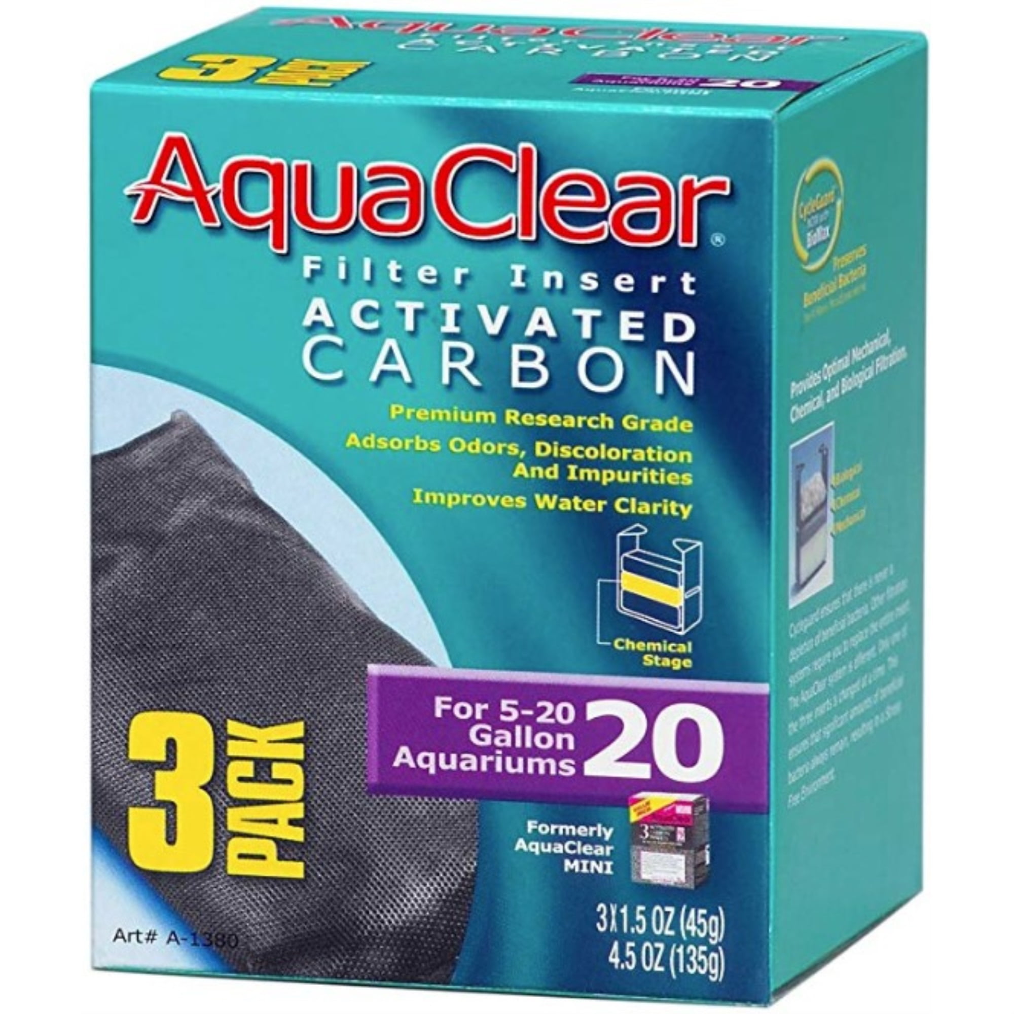 AquaClear Filter Insert Activated Carbon - Walmart.com
