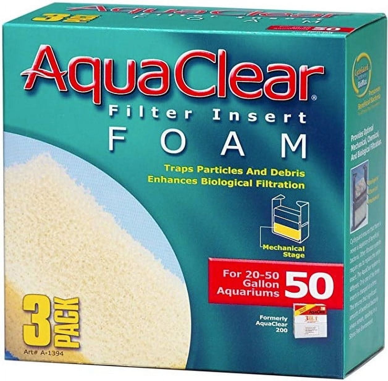 AquaClear Filter Insert Foam for Aquariums - Walmart.com