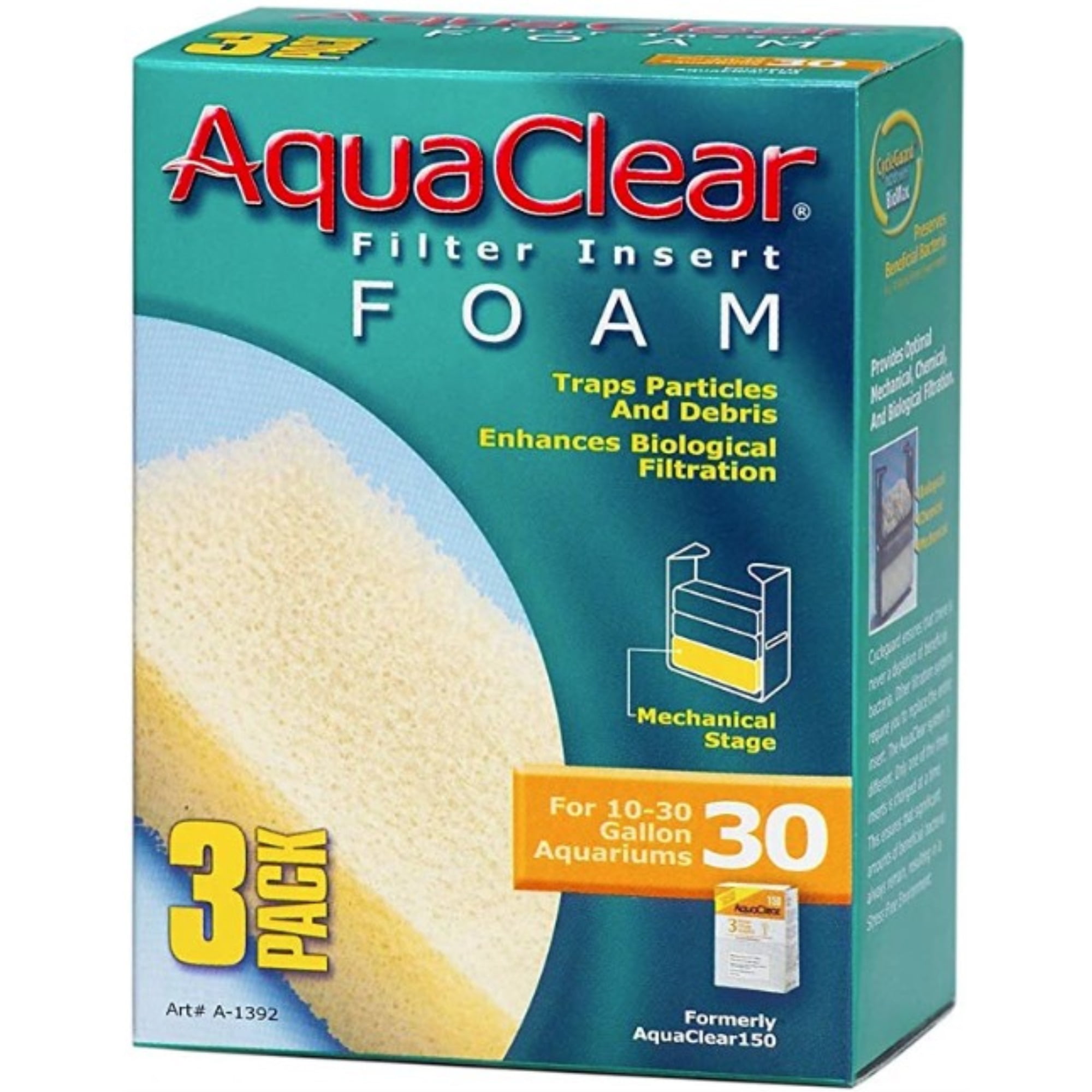 AquaClear Filter Insert Foam for Aquariums - Walmart.com