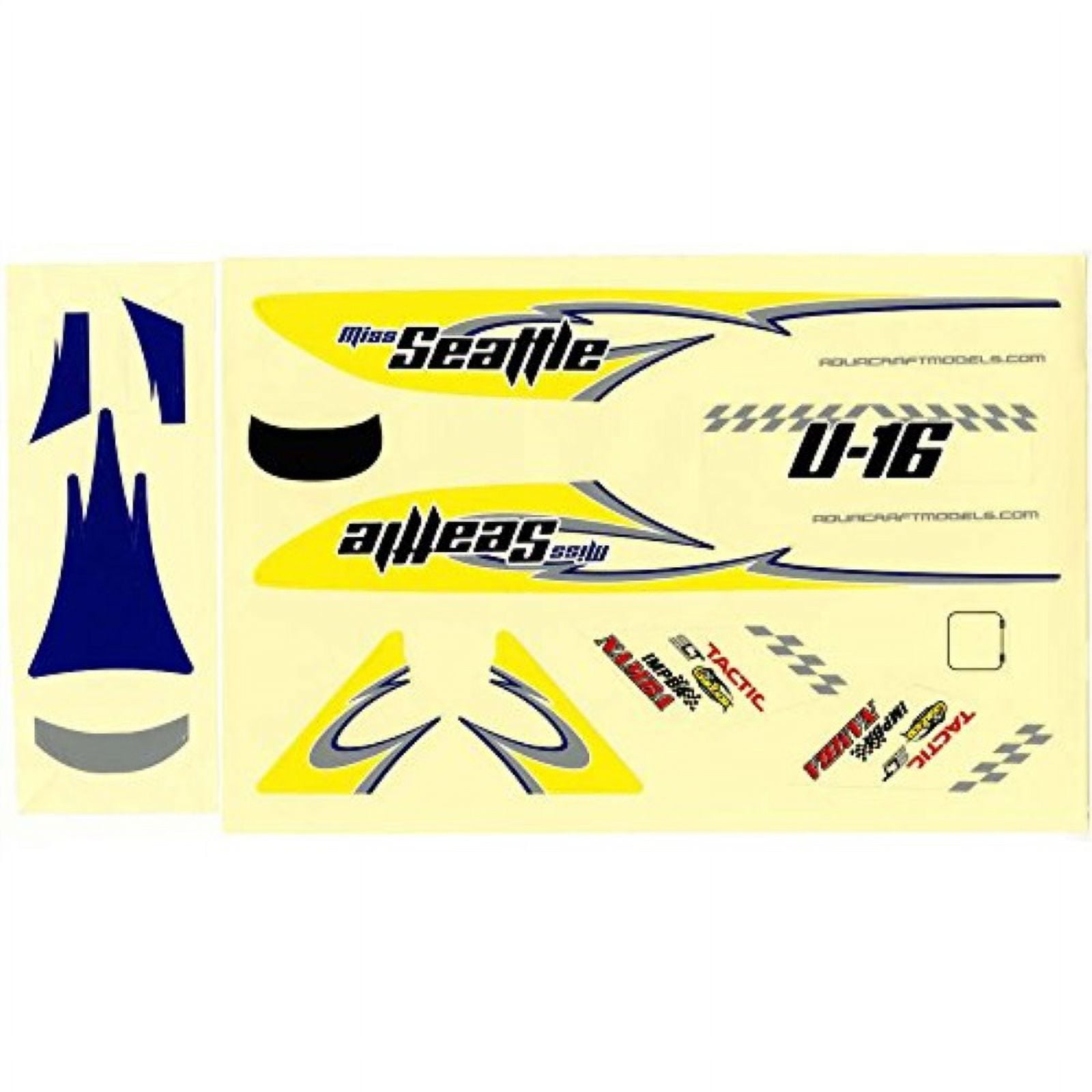 Aquacraft B6333 Decal Sheet Miss Seattle Hydroplane AQUB6333 - Walmart.com