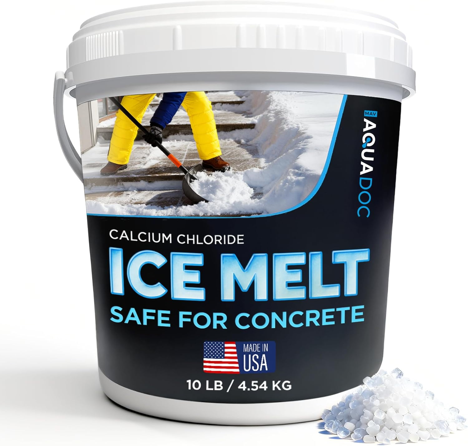AquaDoc Ice Melt Safe for Concrete - Snow Salt & Rock Salt for Snow ...