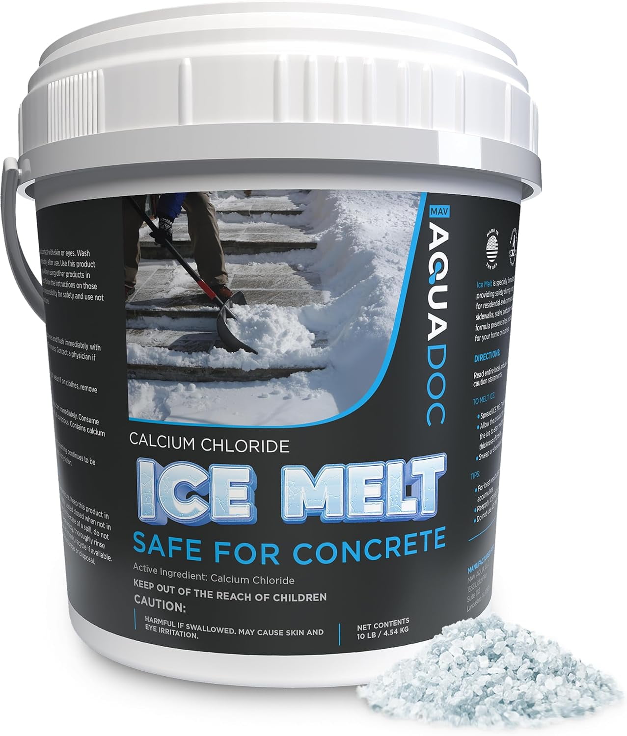 AquaDoc Ice Melt Safe for Concrete - Snow Salt & Rock Salt for Snow ...