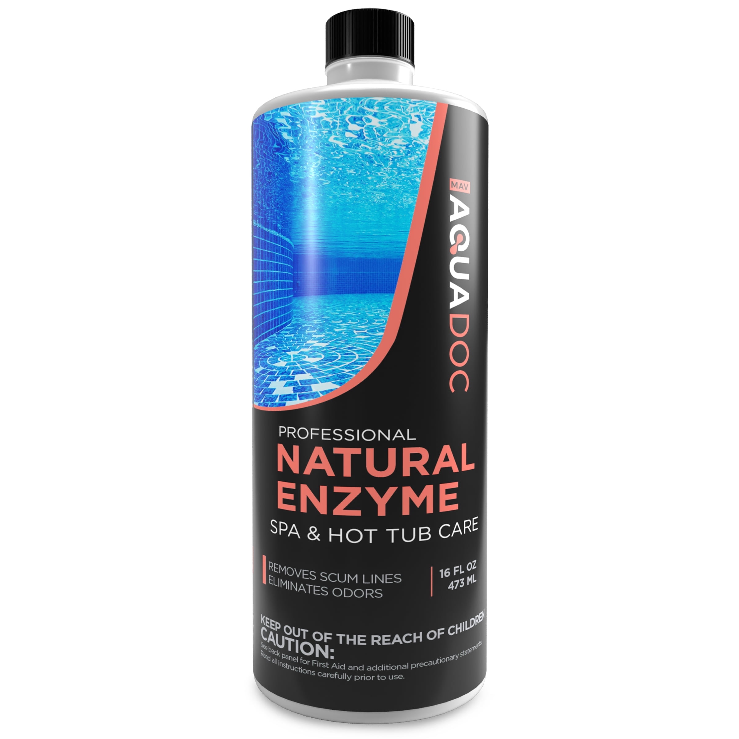 AquaDoc Spa Enzyme Cleaner 16oz Hot Tub Water Clarifier and Odor ...