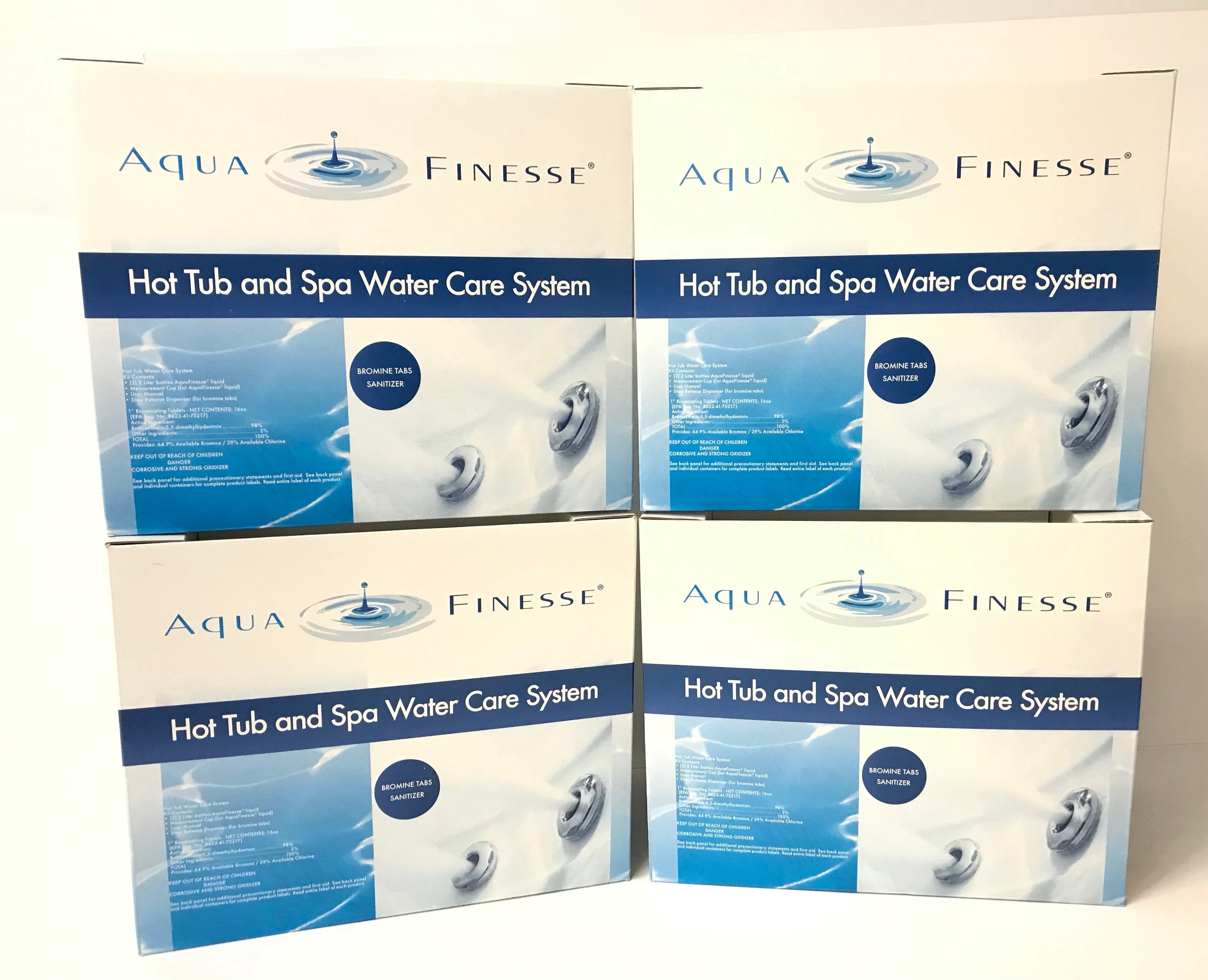 AquaFinesse Hot Tub and Spa Water Care System - Bromine Sanitizer Tabs ...
