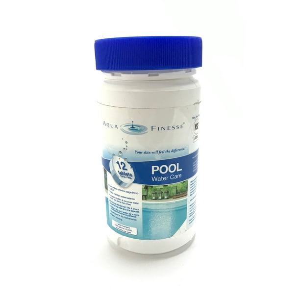 AquaFinesse Pool Water Care Tablets - Loosens Biofilm, Reduces Chlorine ...