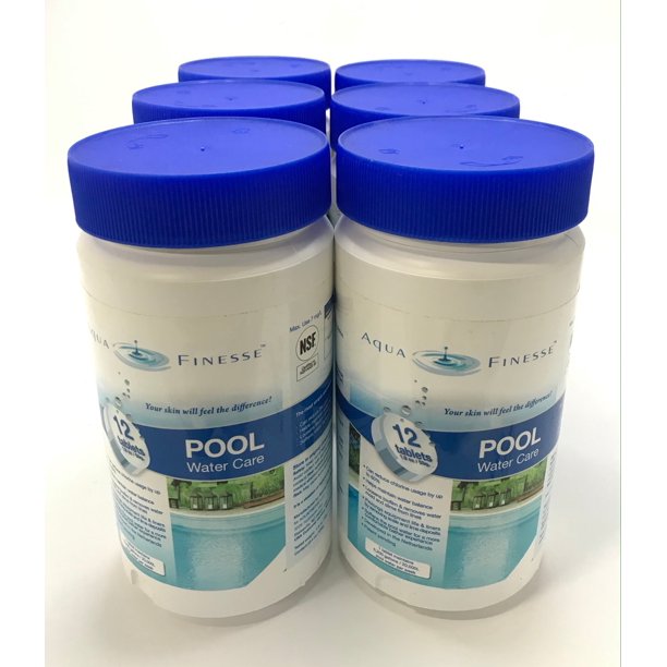 AquaFinesse Pool Water Care Tablets - Loosens Biofilm - Reduce Chlorine ...
