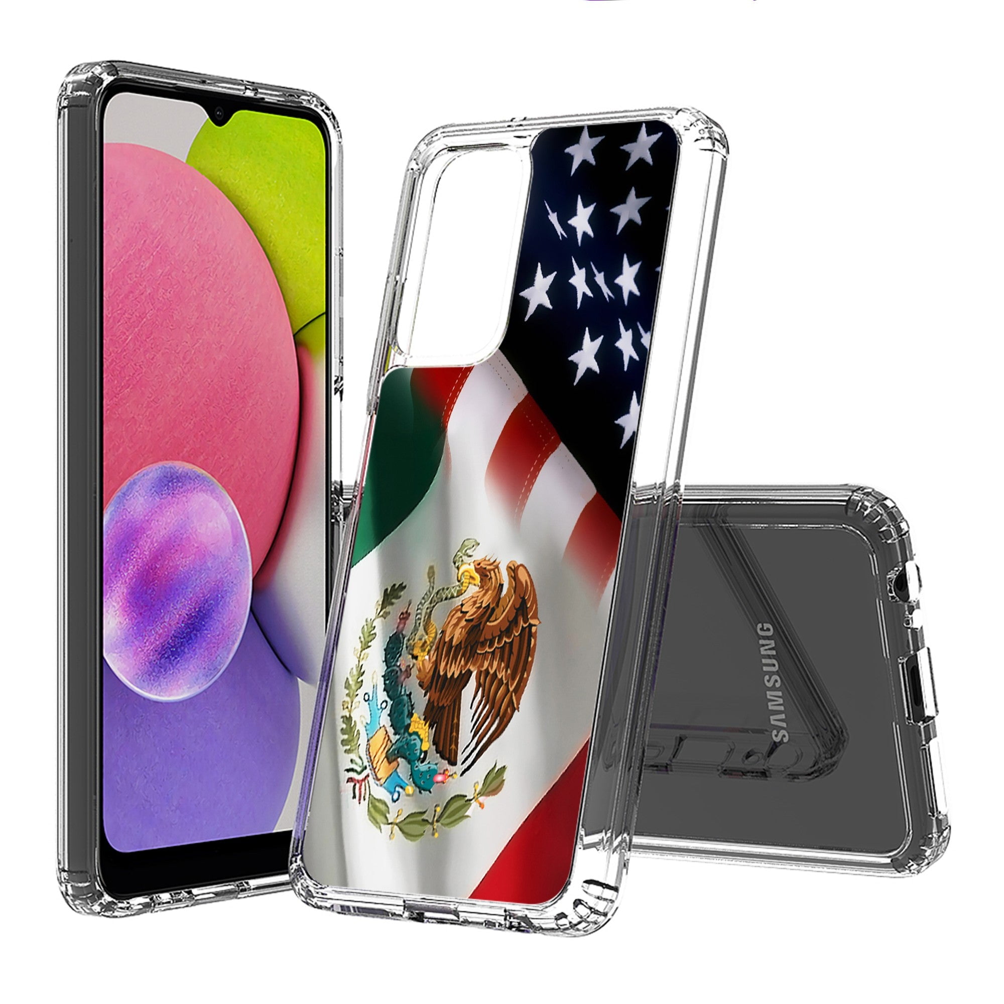 AquaFlex Hybrid Slim Designed For Samsung Galaxy A03S Case Flag Mexico ...