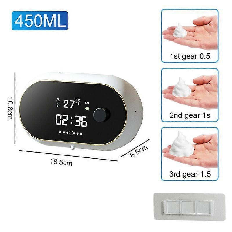 AquaForge 450ML Wall Mounted Foam Soap Dispenser Touchless Automatic ...